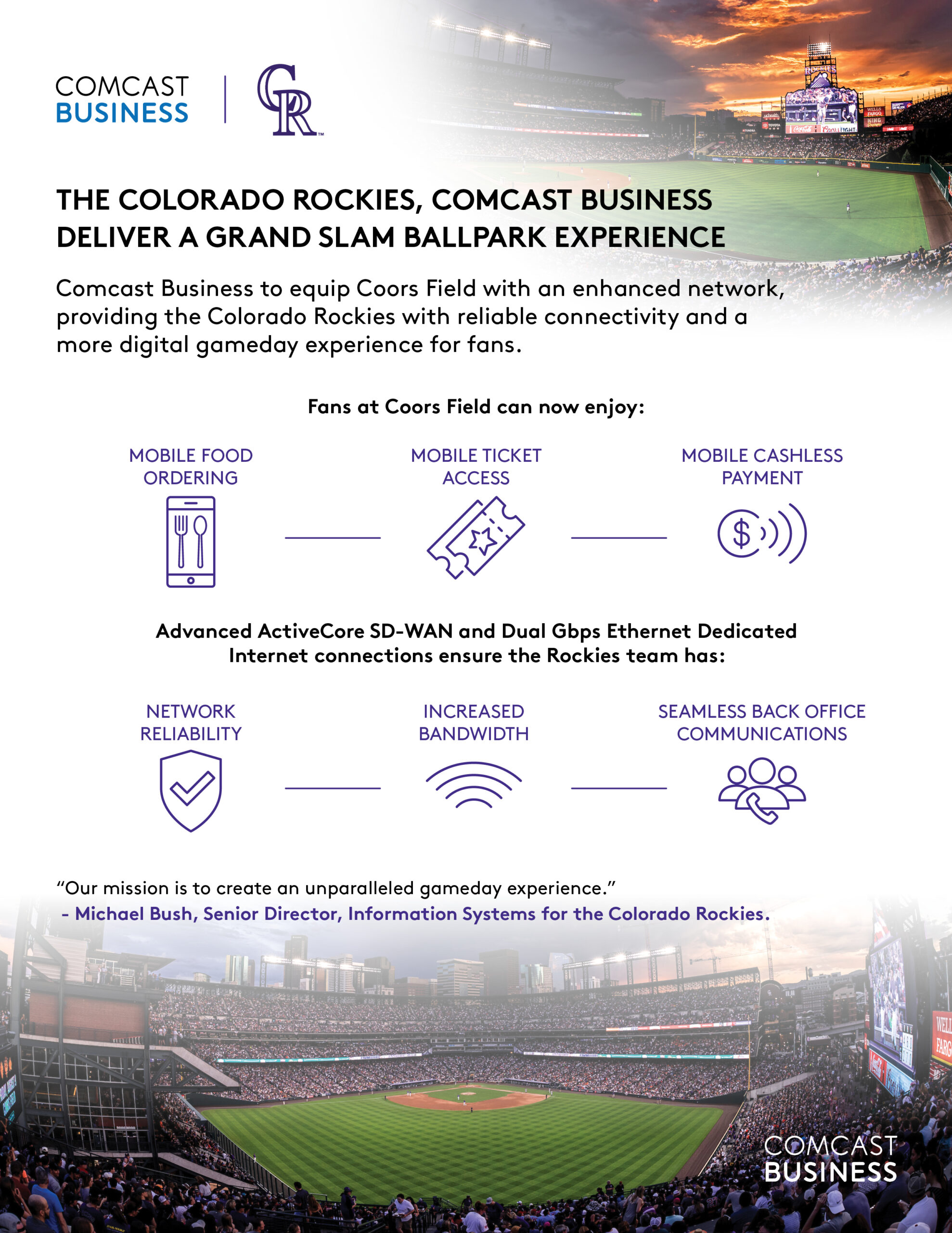 Comcast Business Partners with the Colorado Rockies to Deliver A Grand ...