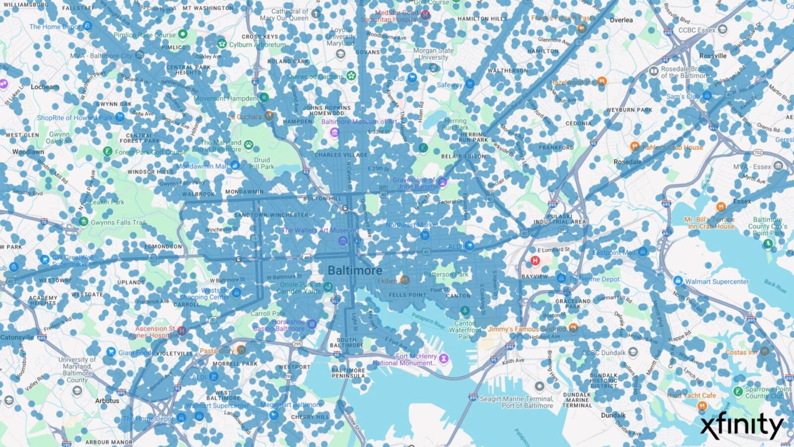 Comcast Opens Free Xfinity WiFi Hotspots in Baltimore City Following ...